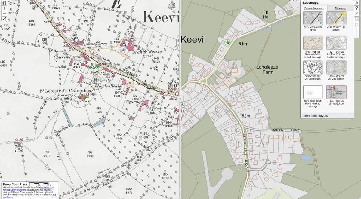 Know Your Place – KEEVIL VILLAGE